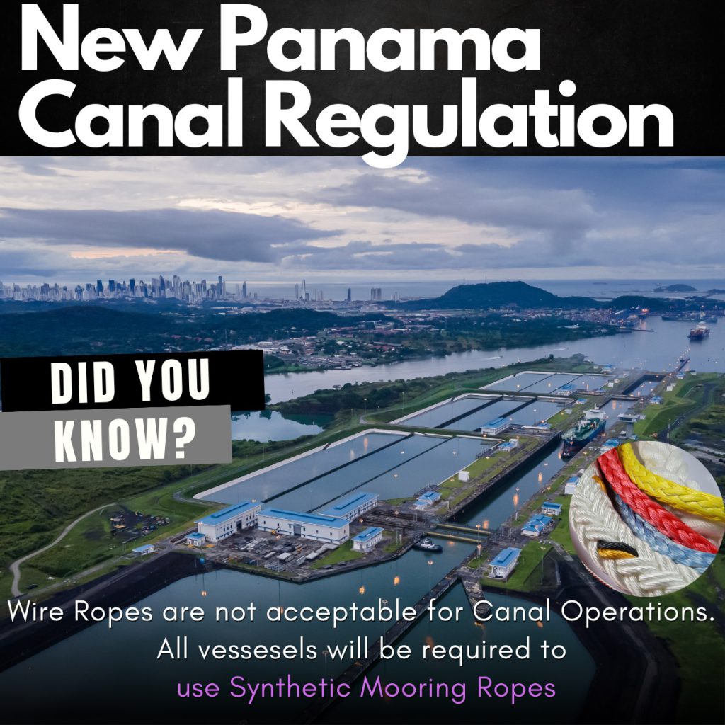 New Panama Canal Regulation about Wire Ropes - Katradis Marine Ropes